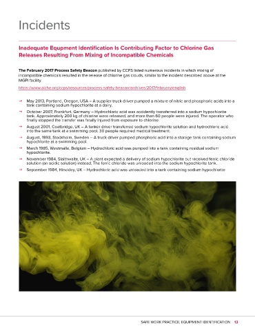 Page 13 - Equipment Identification - CCPS Safe Work Practice
