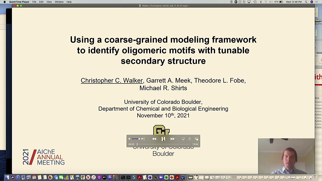Using A Coarse Grained Modeling Framework To Identify Oligomeric Motifs With Tunable Secondary