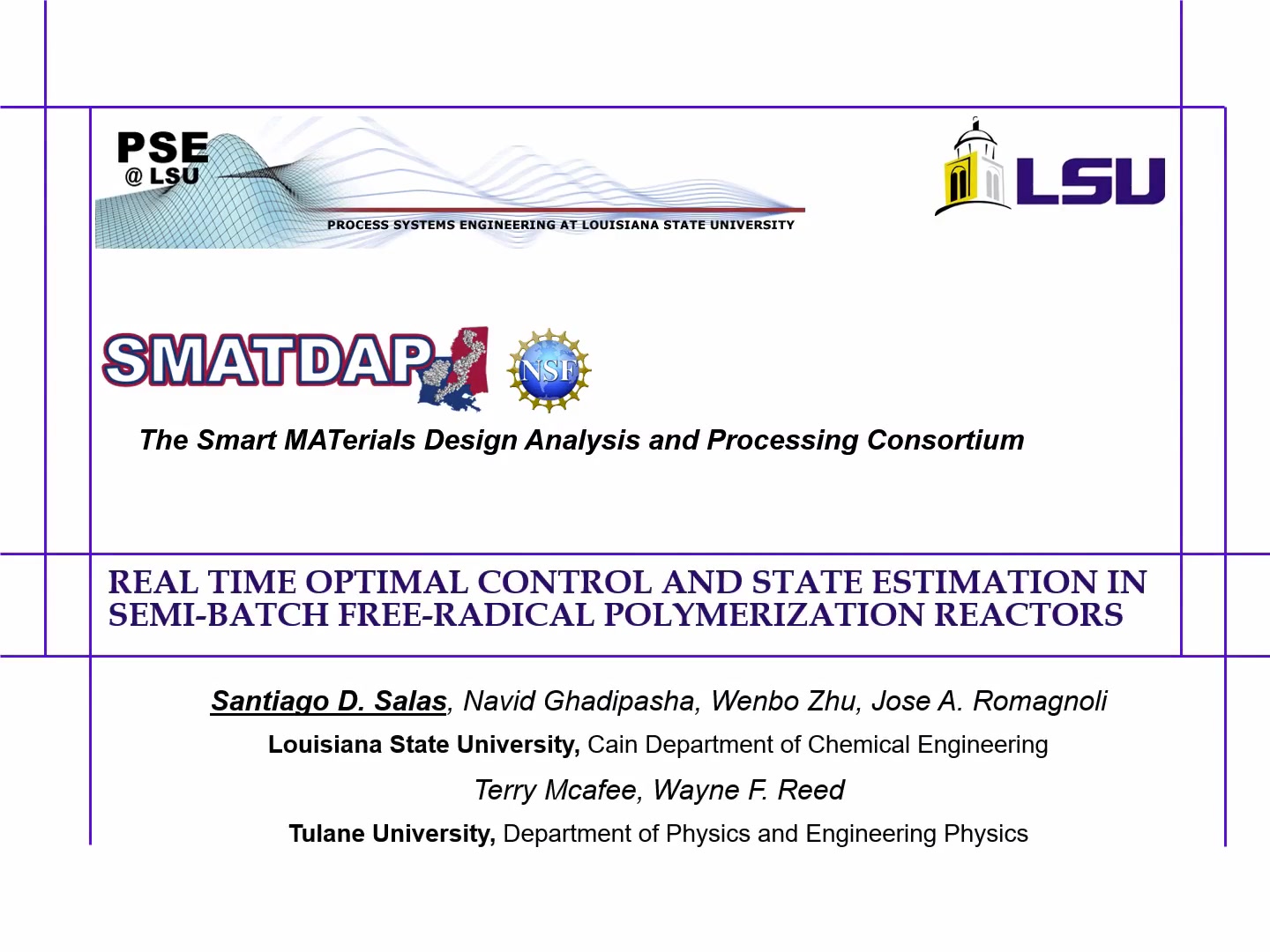 Real Time Optimal Control And State Estimation In Semi Batch Free