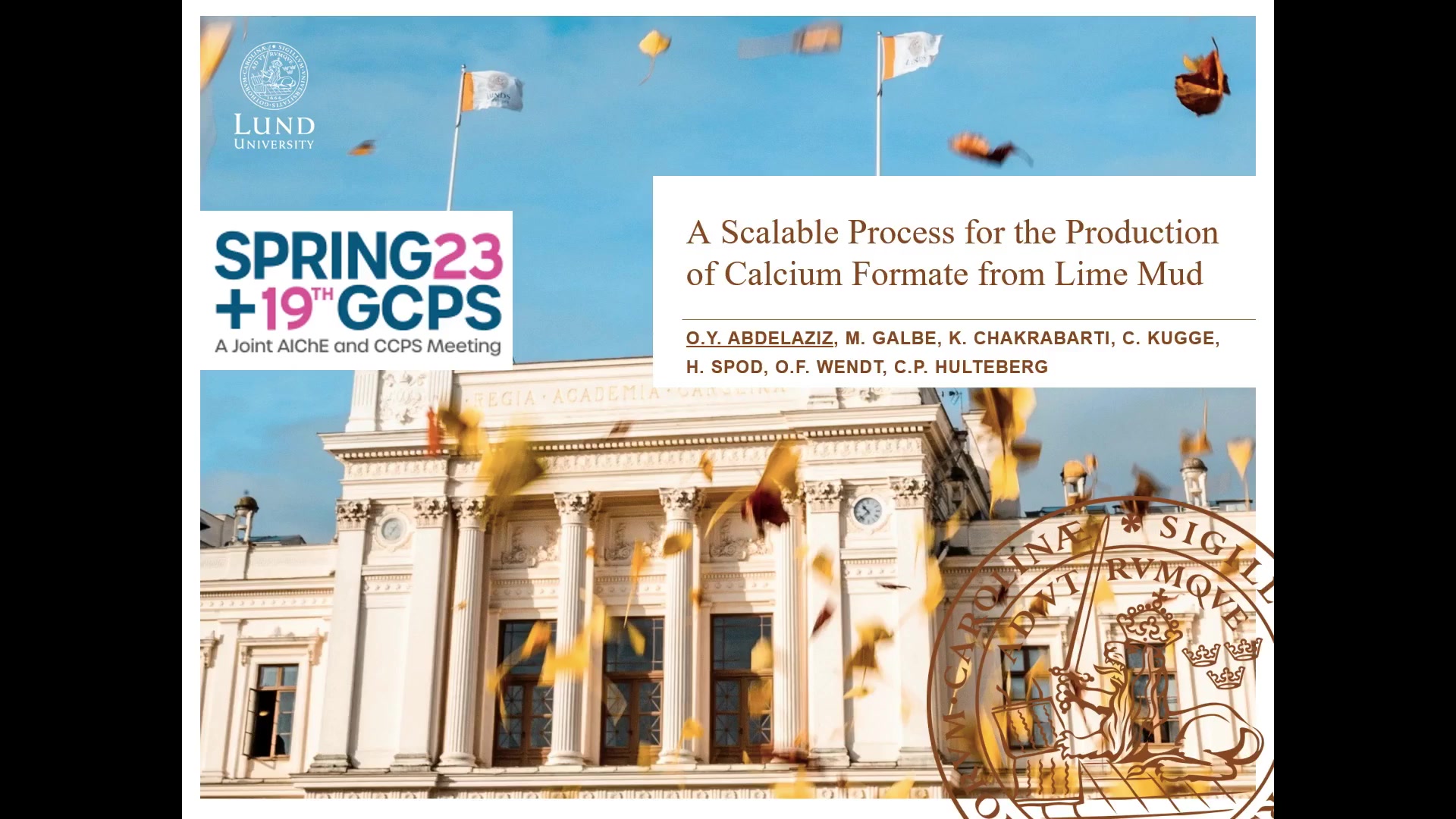 A Scalable Process for the Production of Calcium Formate from Lime Mud ...