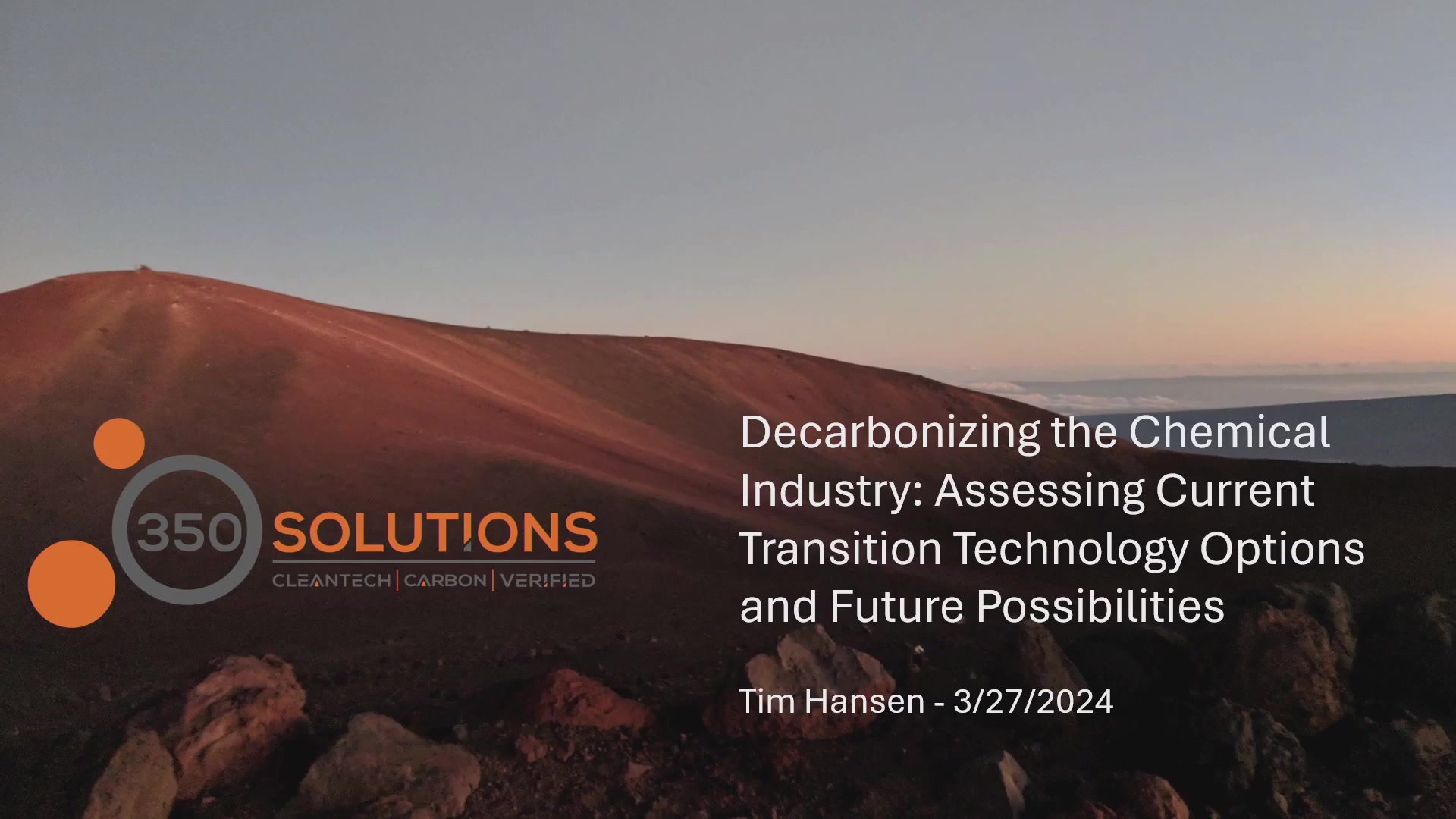 Decarbonizing the Chemical Industry: Assessing Current Transition Technology Options and Future ...